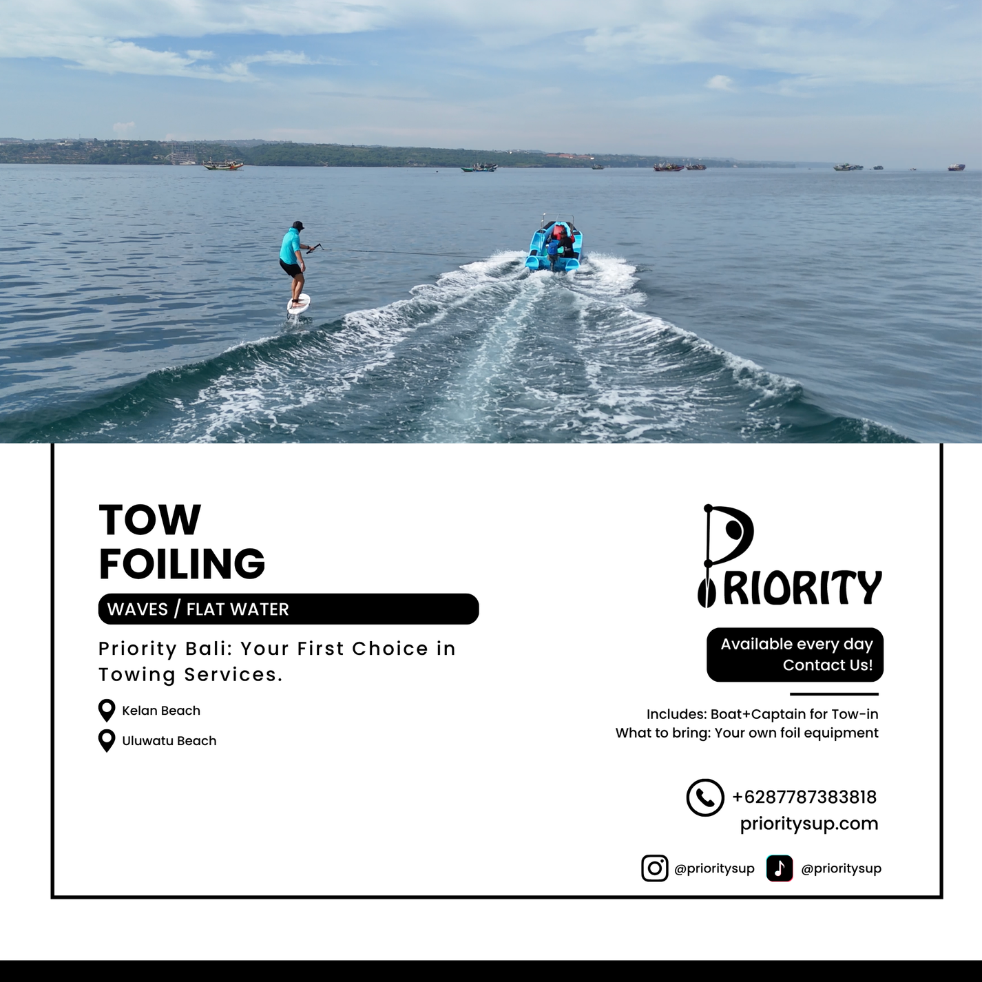 TOW FOILING – Priority Stand Up Paddle